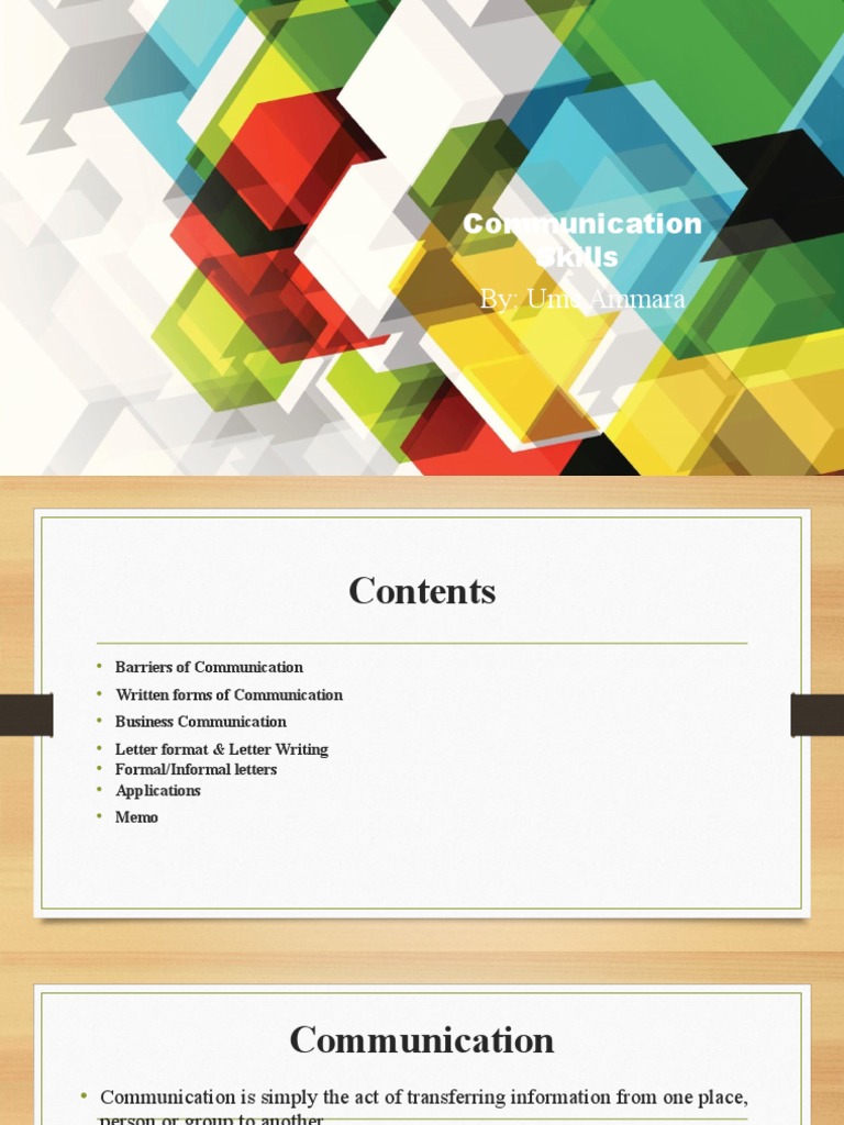 Communication Skills 3 | PDF