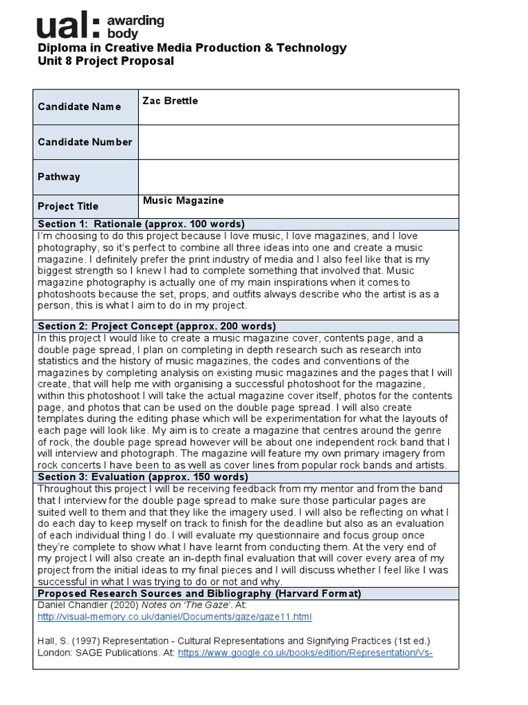 Proposal | PDF | Magazines | Communication