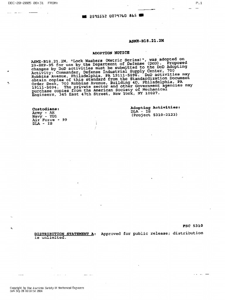 Asme B18.2.2-1999 PDF | PDF