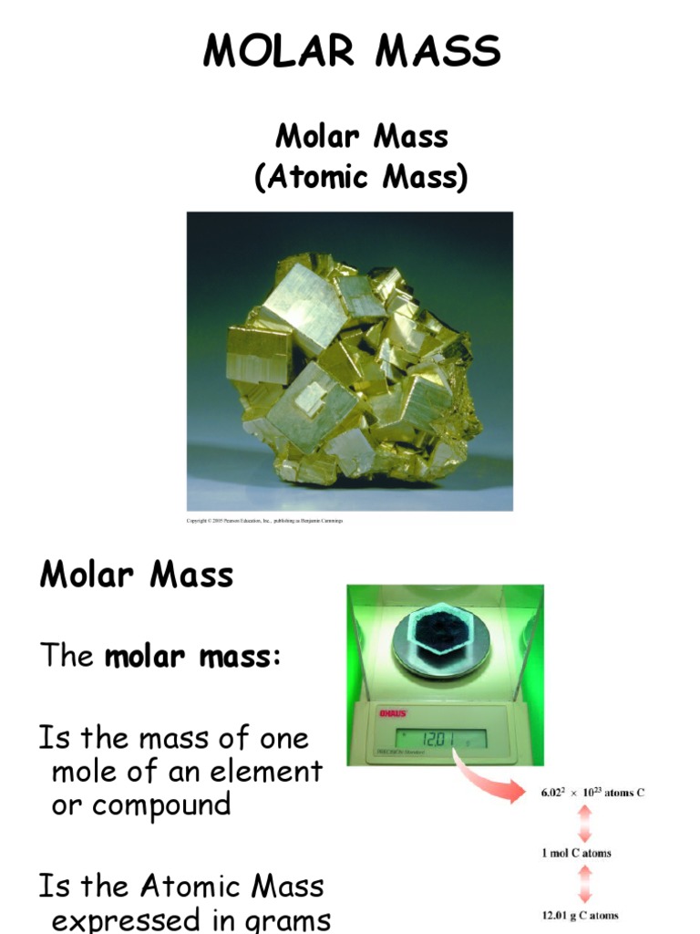 Molar Mass - Grade 9 | PDF