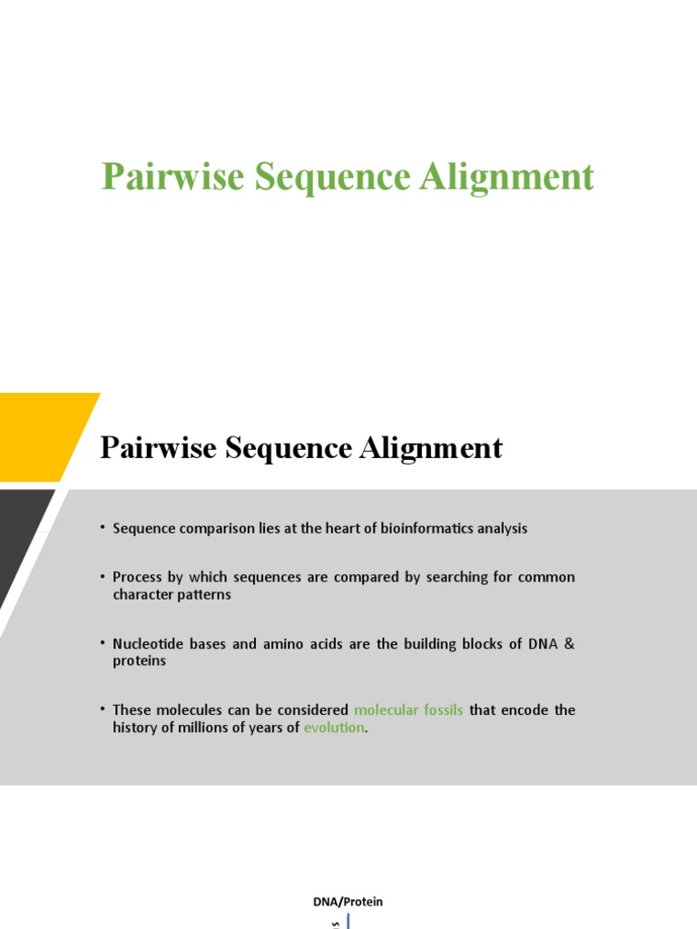 Pairwise Sequence Alignment | PDF Pairwise Sequence Alignment | PDF