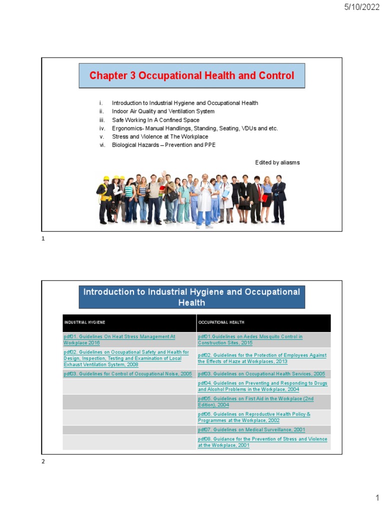 Occupational Hygiene Principles and Practices | PDF | Occupational ...