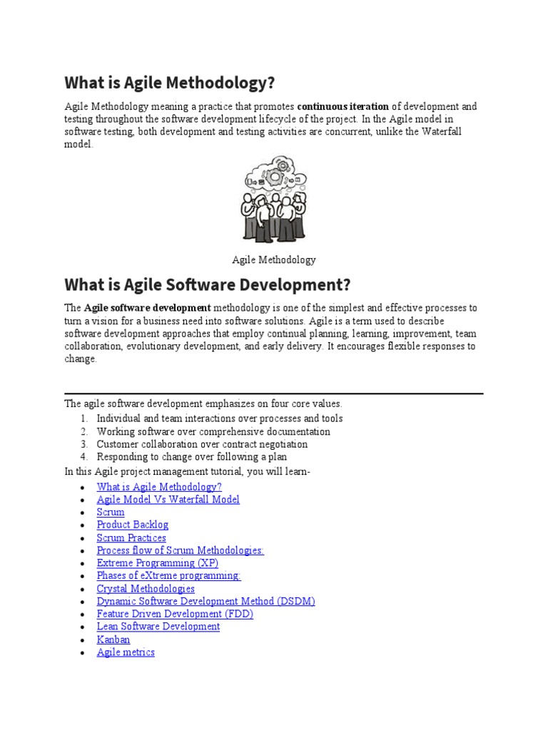 An In-Depth Guide to Agile Methodologies for Software Development | PDF