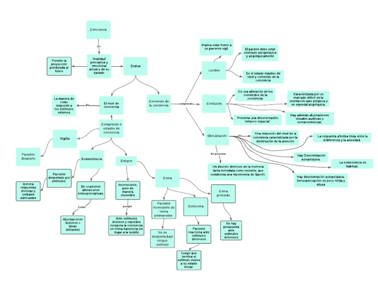Mapa Conceptual Estados de Consciencia PDF | PDF | Mente inconsciente ...