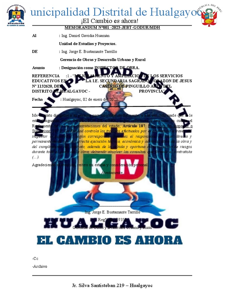 MEMORANDUMs 2023 | PDF