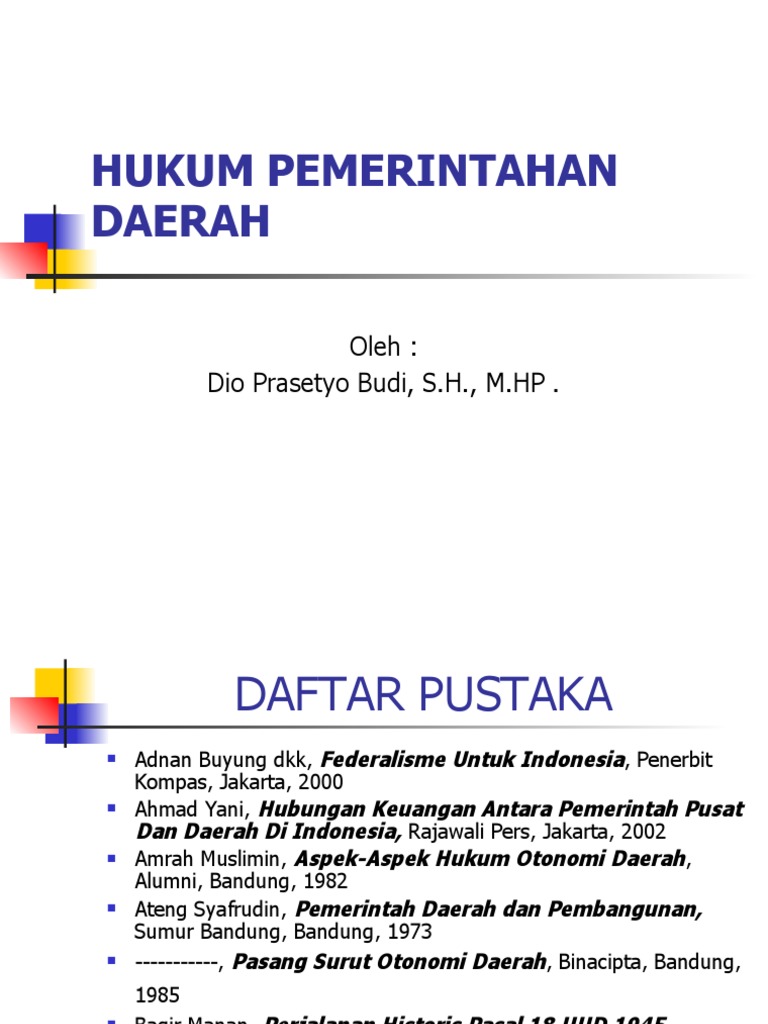 Hukum_pemerintahan_daerah.ppt | PDF