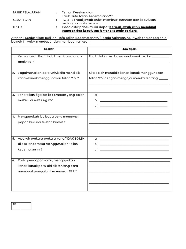 Latihan Isnin 18 April 2022 Bertema | PDF