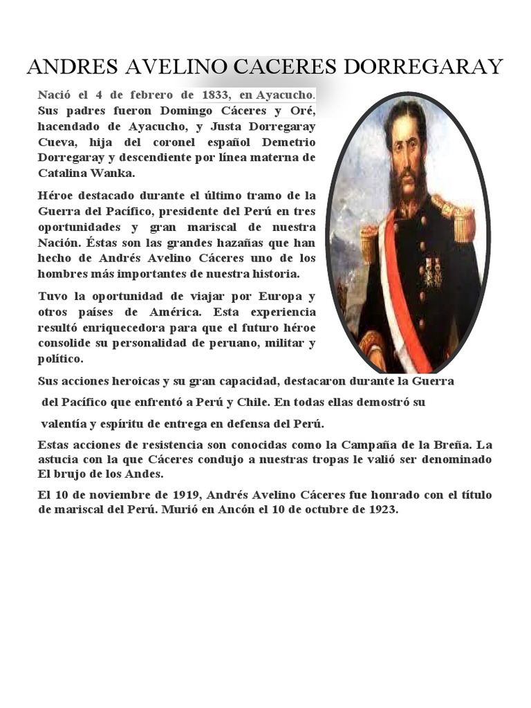 Andres Avelino Caceres Dorregaray | PDF
