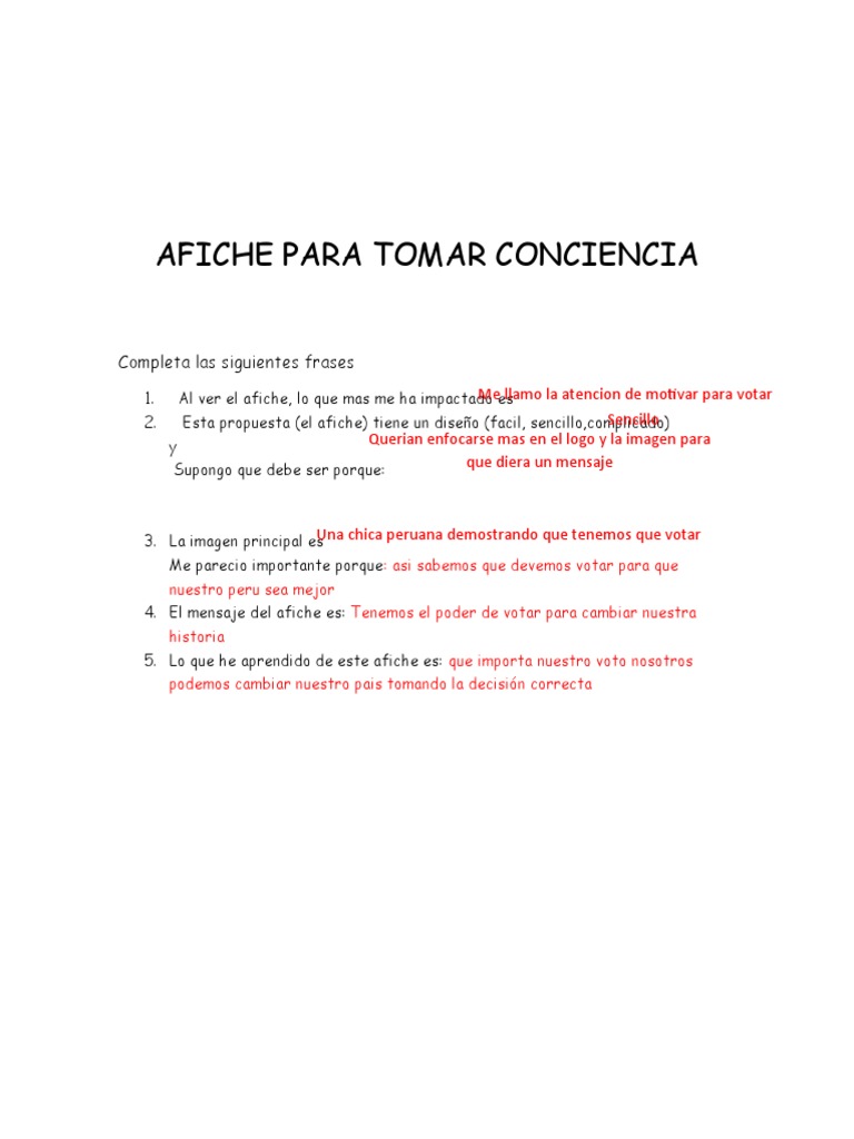 Afiche para Tomar Conciencia | PDF