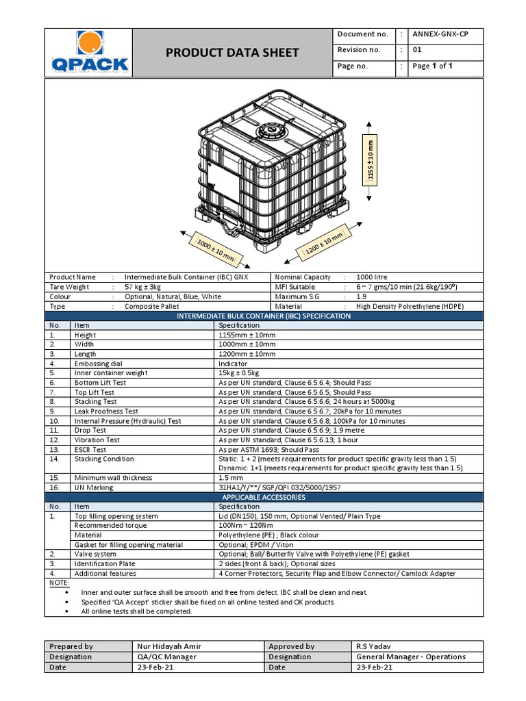 IBC GNX-CP - 15kg - Natural - General PDF | PDF