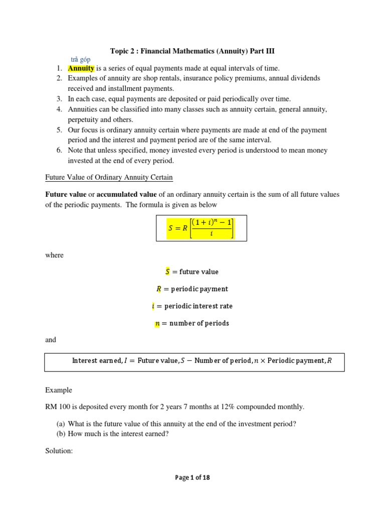 BB202 Lecture 5 (New) PDF | PDF | Interest | Present Value