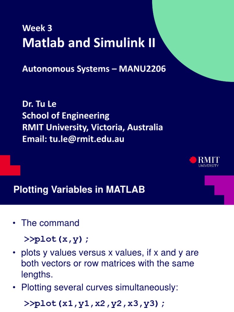 MANU2206 Week03 PDF | PDF | Matlab | Control Flow