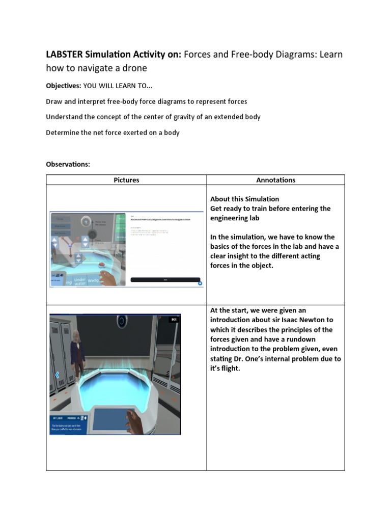 LABSTER Simulation Patriarca | PDF | Force | Weight
