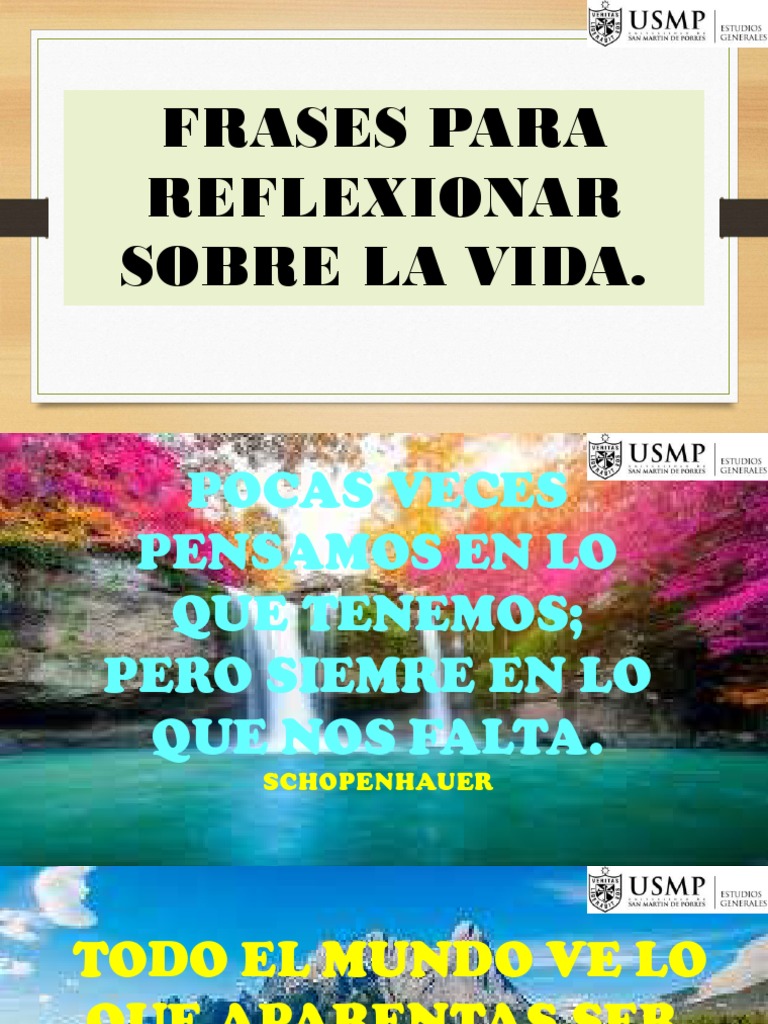 Frases para Reflexionar PDF | PDF