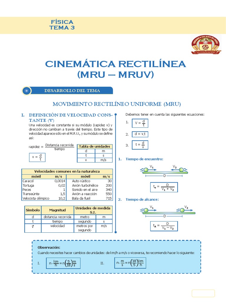 Mruv-Tema 3 PDF | PDF