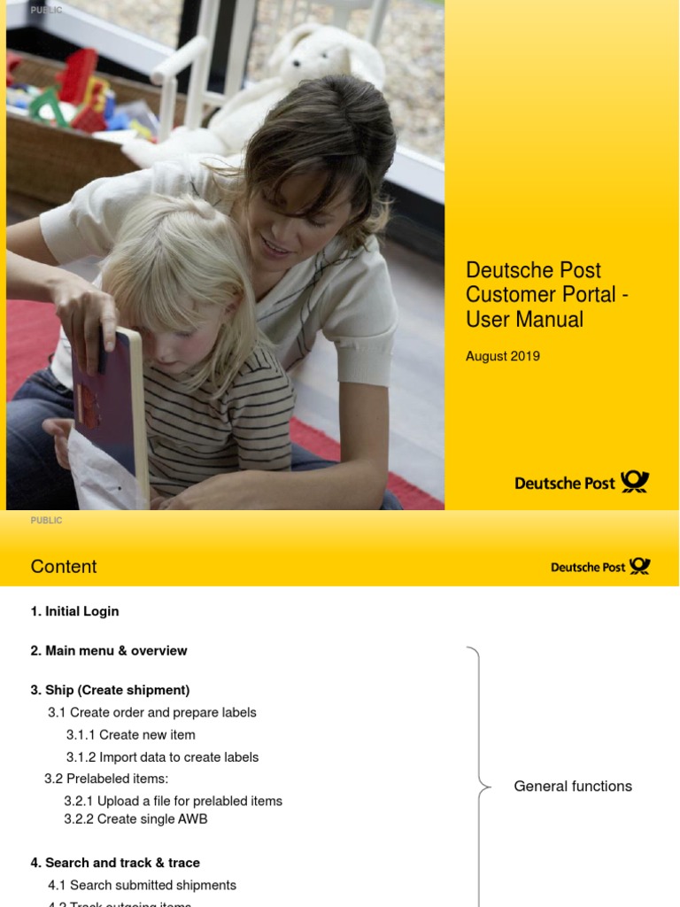 12-Deutsche Post Customer Portal - User Manual | PDF | Software | Computing