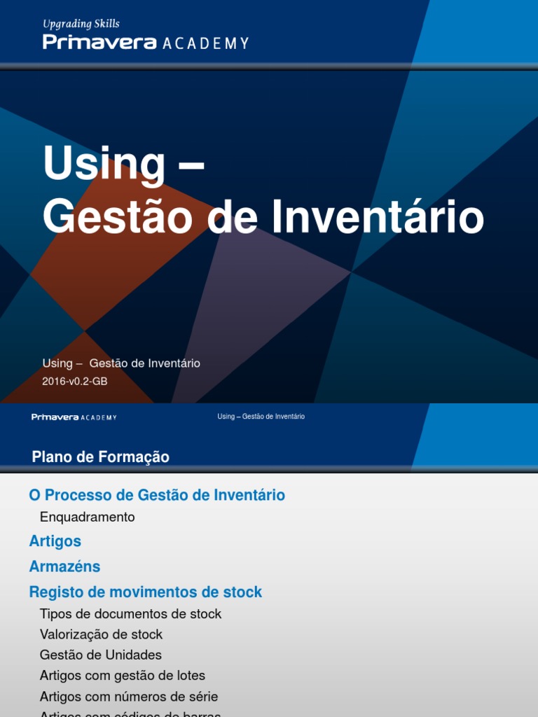 LPG003 - Using - Gestão de Inventário (2016-v0.2-GB) | PDF