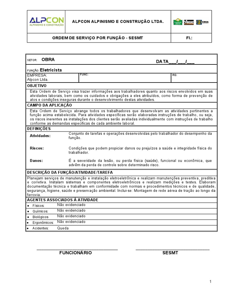 Modelo de Os Padrão | PDF