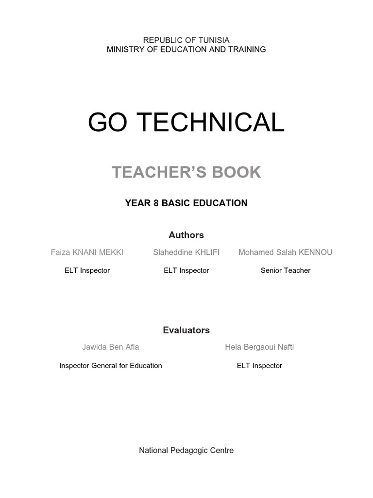 Teachers Guide Go Technical 8 PDF | PDF Teachers Guide Go Technical 8 PDF | PDF