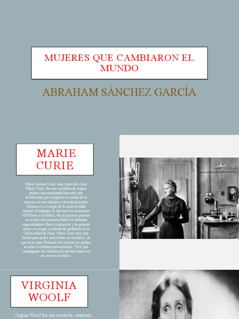 Mujeres Que Cambiaron El Mundo | PDF