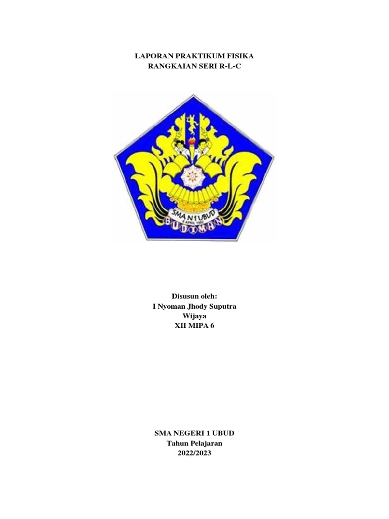 Laporan Praktikum Rangkaian R-L-C | PDF