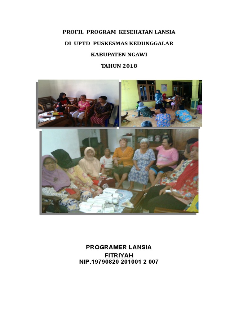 Profil Program Kesehatan Lansia Puskesmas Kedunggalar | PDF