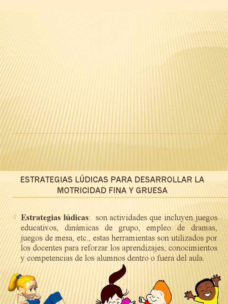 Estrategias Lúdicas para Motricidad Fina | PDF