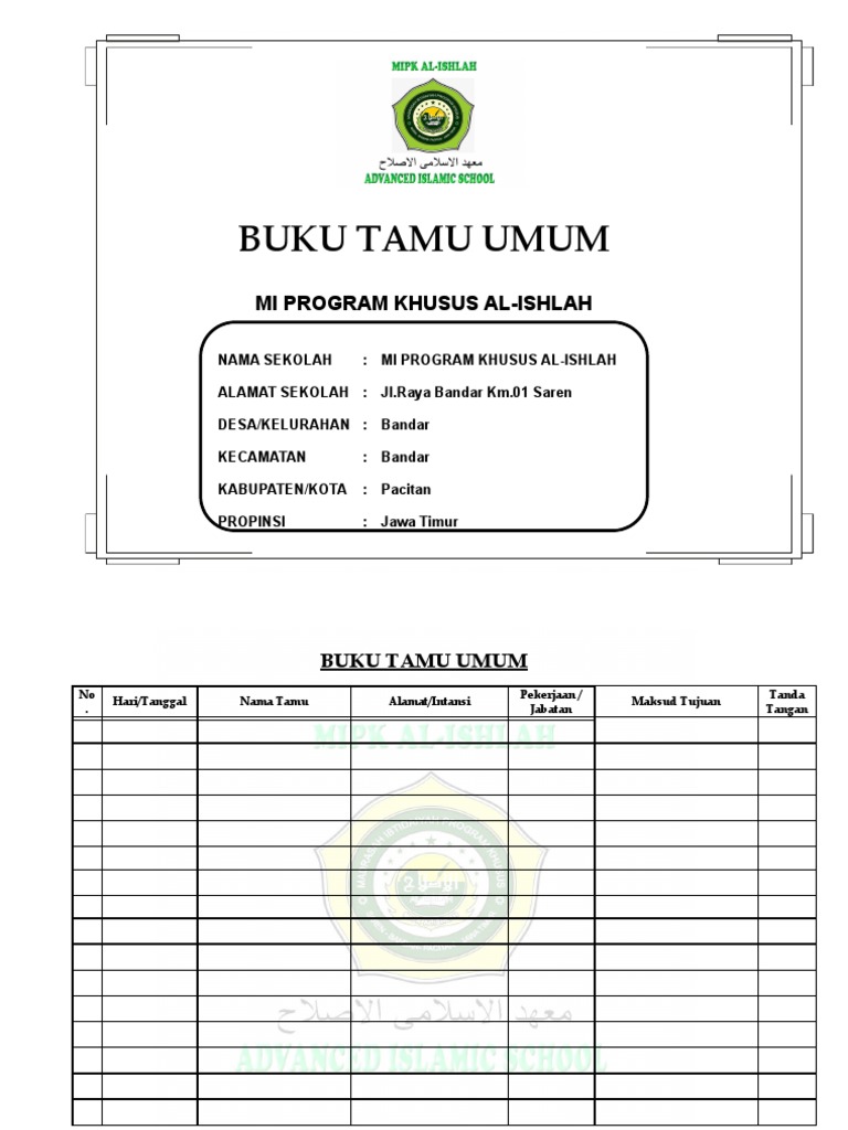 Buku Tamu Umum | PDF