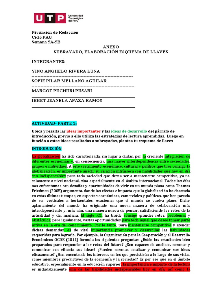 FORMATO BASE - Subrayado y Esquema de Llaves Parte 1 y 2 (Agosto 2022 ...