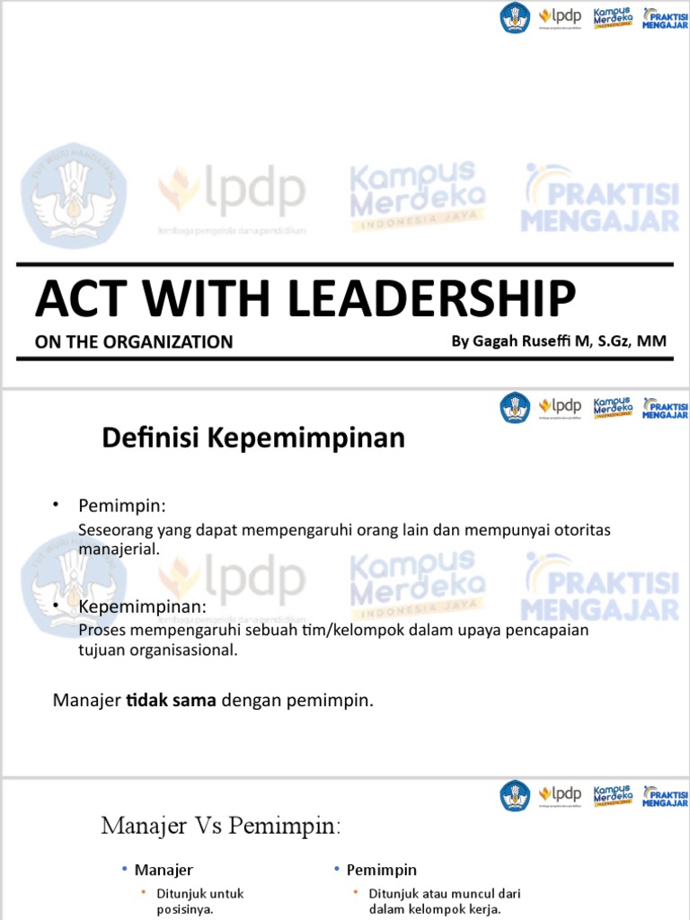 Act With Leadership | PDF
