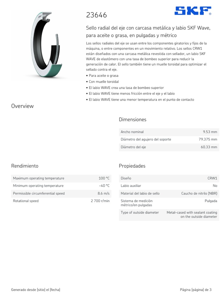 SKF 23646 Specification PDF | PDF | Red mundial | Internet y web