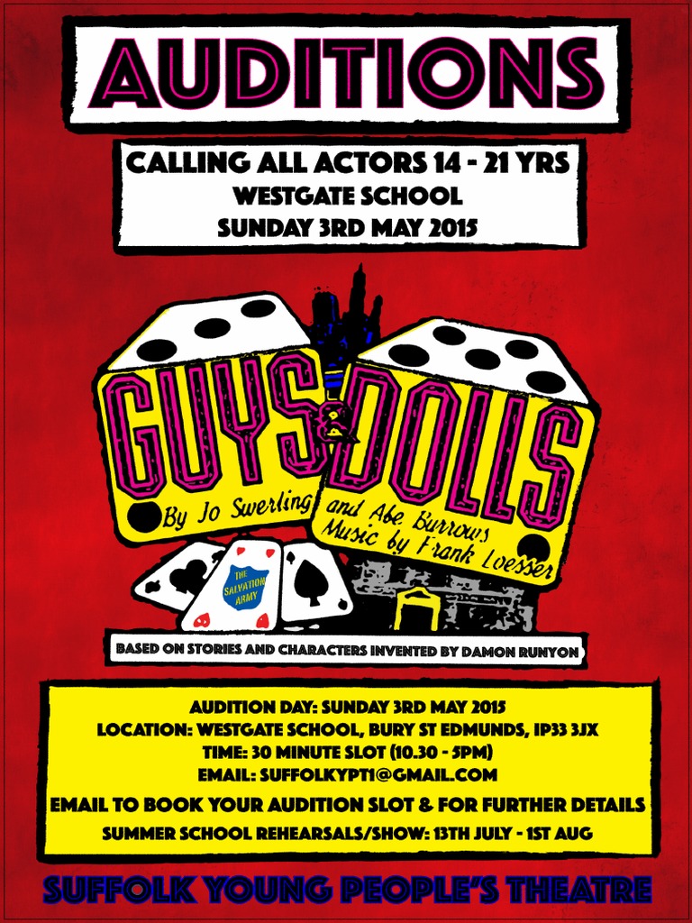 Sypt Guys and Dolls Auditions Final Poster PDF | PDF
