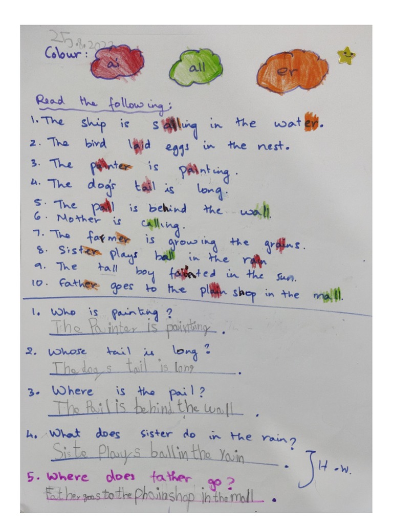 Reading Worksheet | PDF