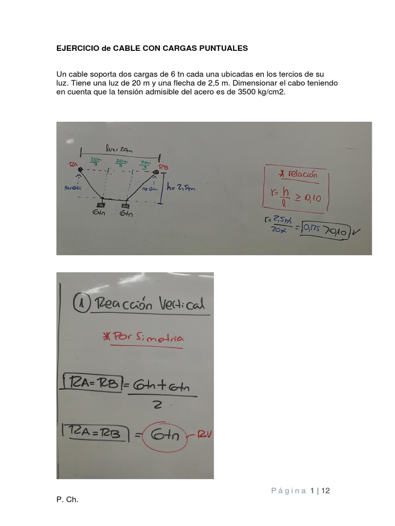 Ejercicios de Cables PDF | PDF