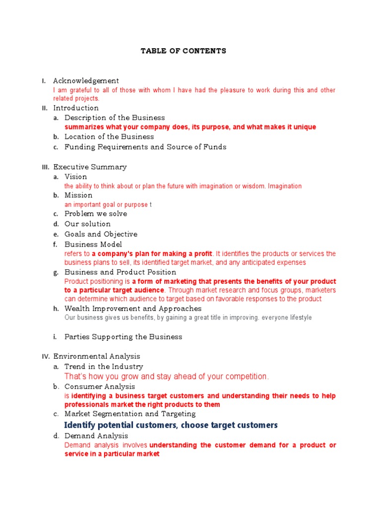 Business Plan Entrep Sample Template | PDF | Marketing | Brand