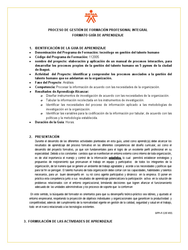 GUÍA 3. Procesar La Informacion | PDF | Estadísticas | Aprendizaje