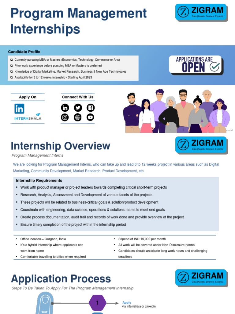 ProgramManagementInternJD ZIGRAM 5jan2023 Final PDF | PDF