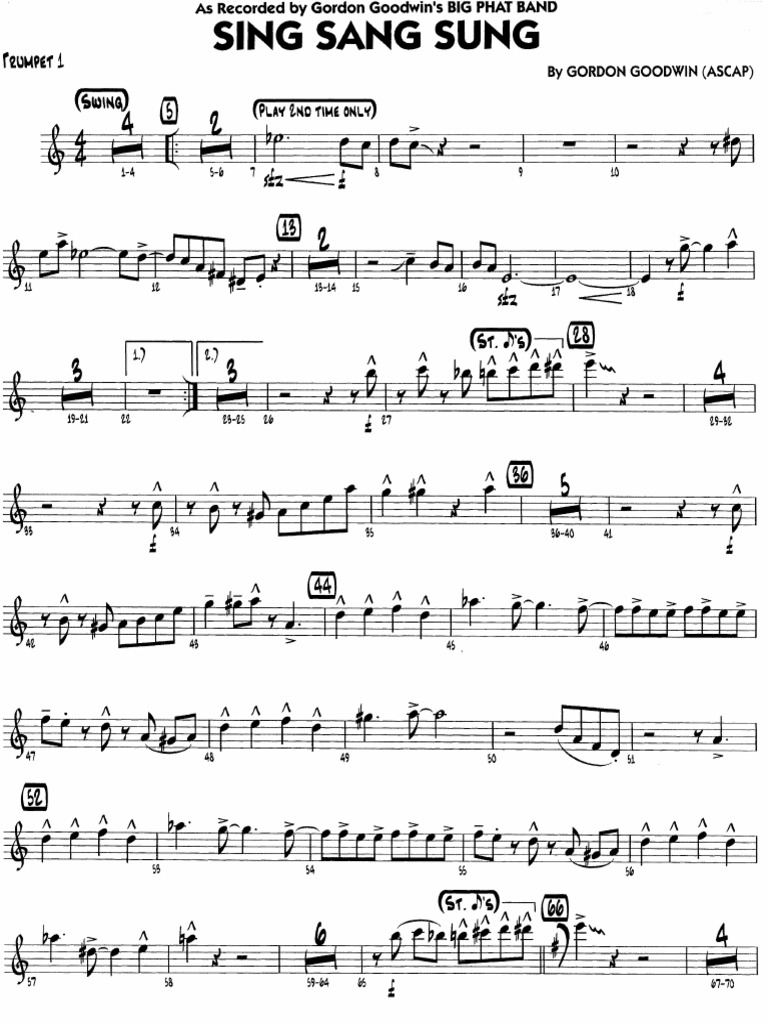 Sing Sang Sung Trumpet 1 PDF | PDF