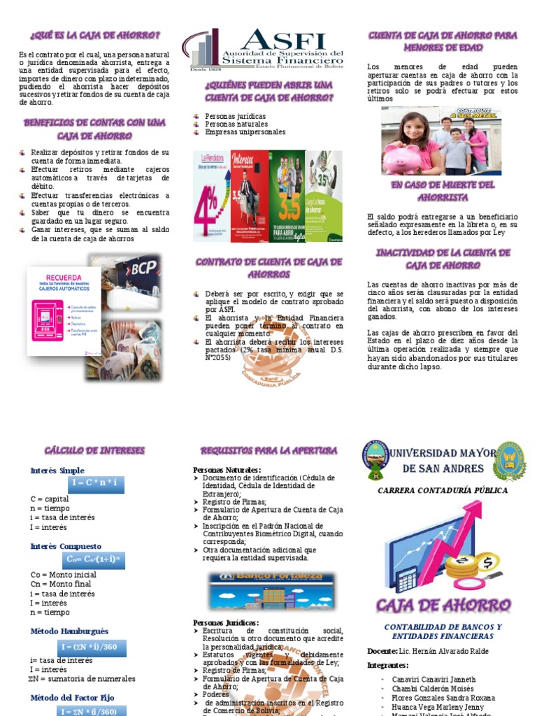 Triptico (Caja de Ahorro) PDF | PDF