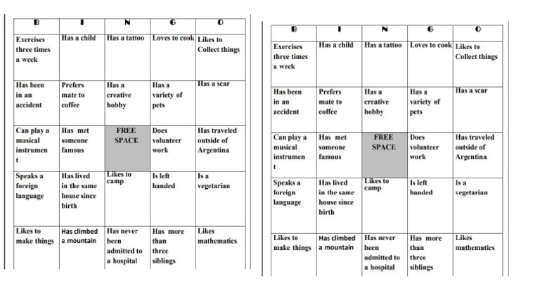 3 - Human Bingo PDF | PDF