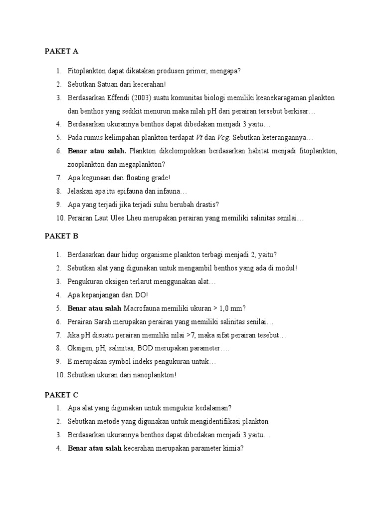 Soal Uas Ekoper | PDF