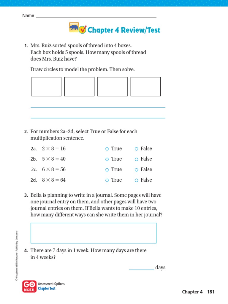 CH 4 Test PDF | PDF | Mathematics