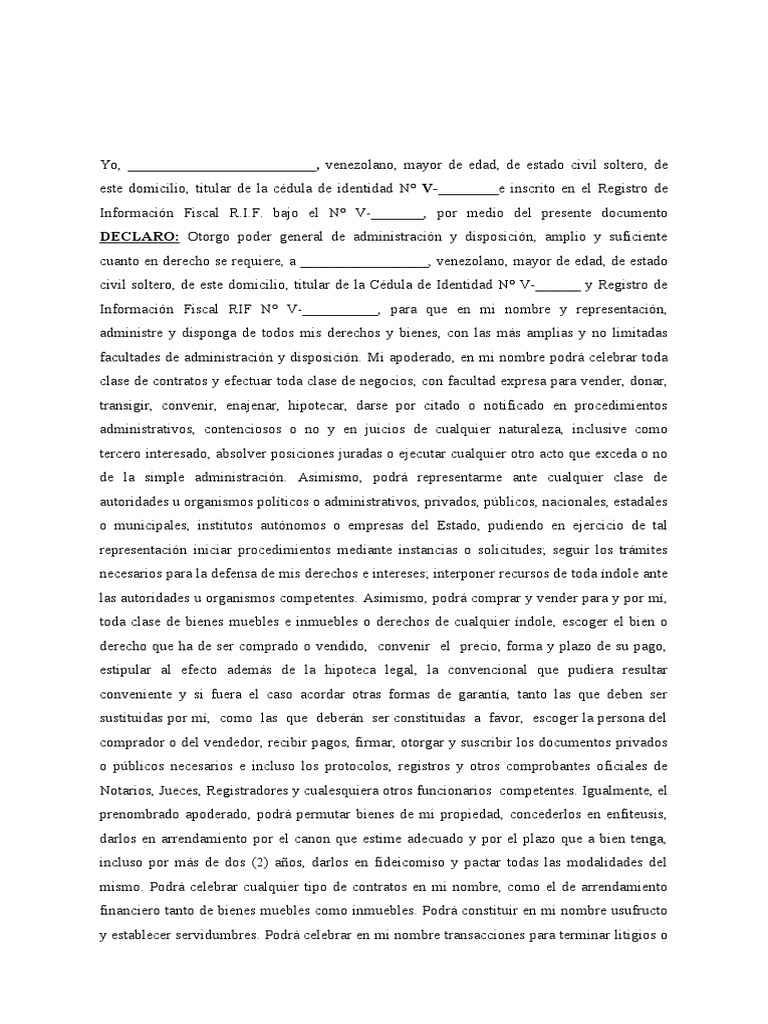 Poder General Amplio | PDF | Bancos | Propiedad