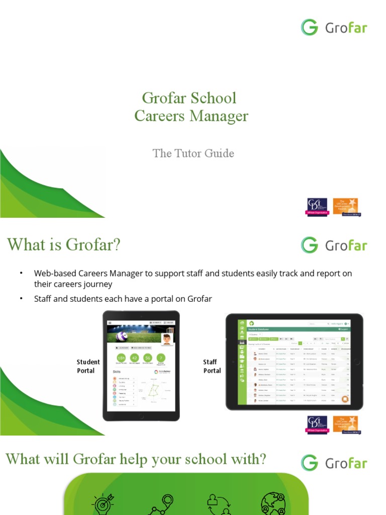 Grofar School Tutor Guide Aug 2019 | PDF