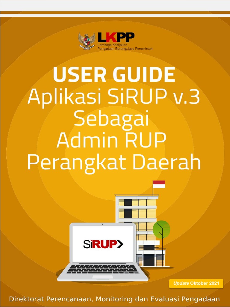 User Guide SiRUP Admin RUP Pemda PDF | PDF