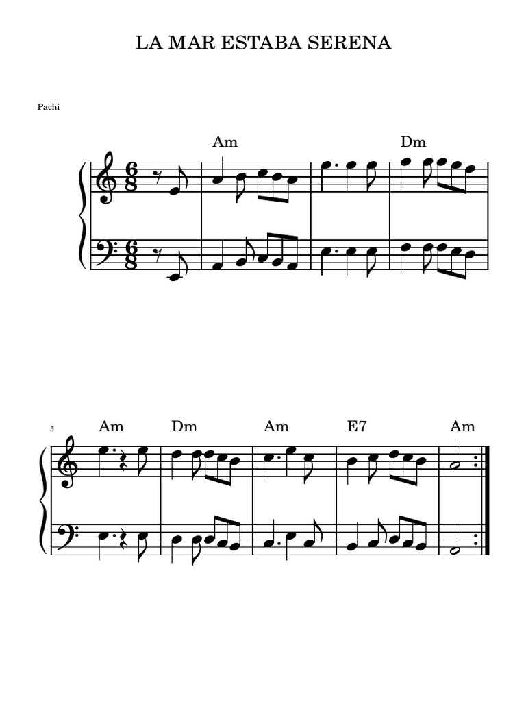 La Mar Estaba Serena | PDF