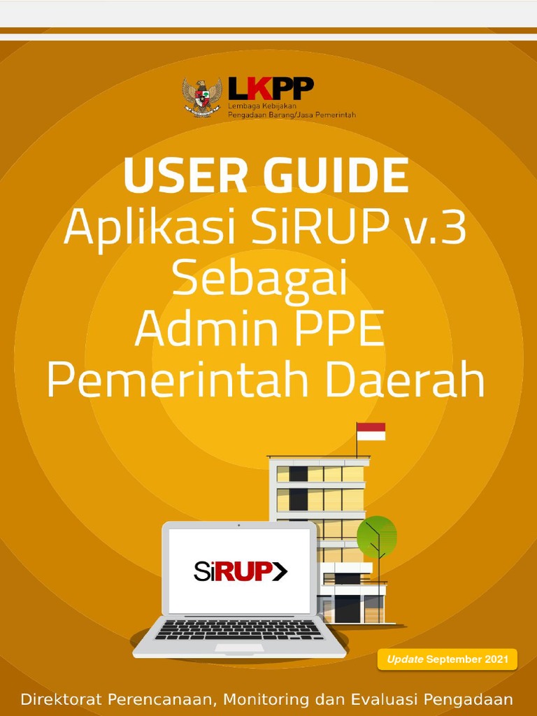 User Guide SiRUP Admin PPE Pemda PDF | PDF