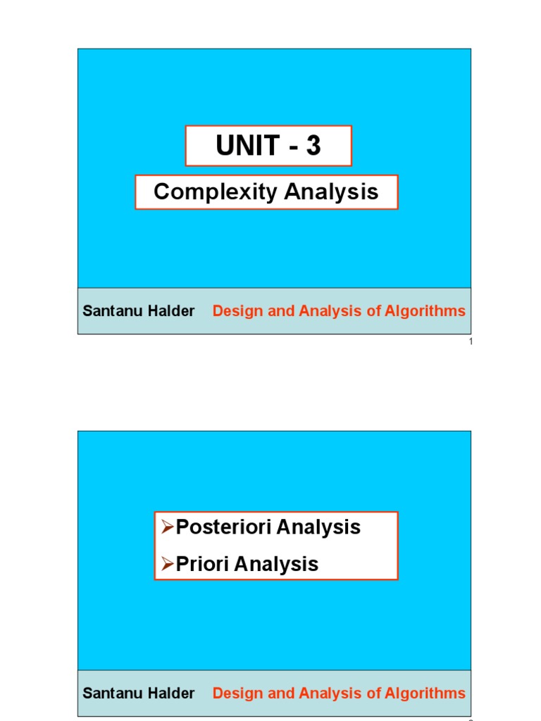 3 Complexity Analysis Pdf