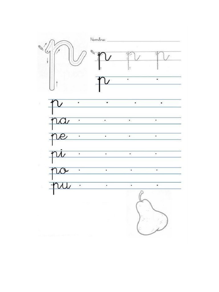 Caligrafía Con P | PDF