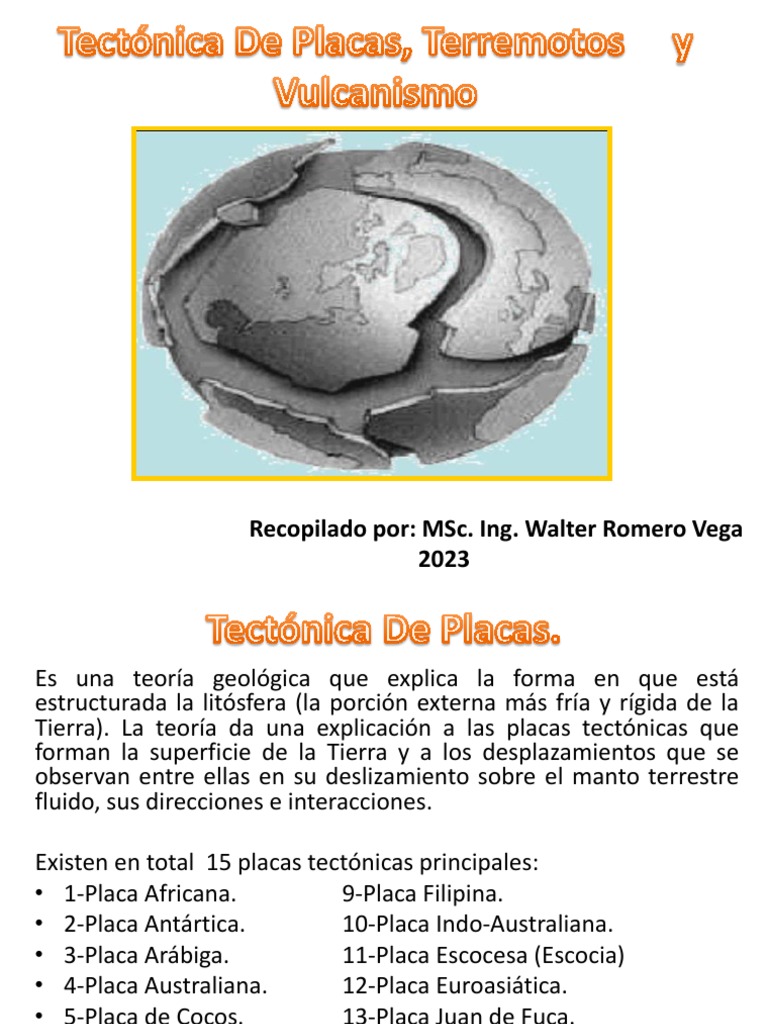 Placas Tectonicas, Terremotos - 2023 PDF | PDF